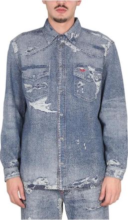 Diesel Homme, Chemises, Bleu, Taille: M Casual Chemises