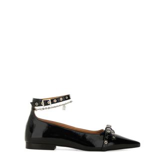 Ganni Ballerine Bijou - Femme - Chaussures - Noir - Taille: 37 EU