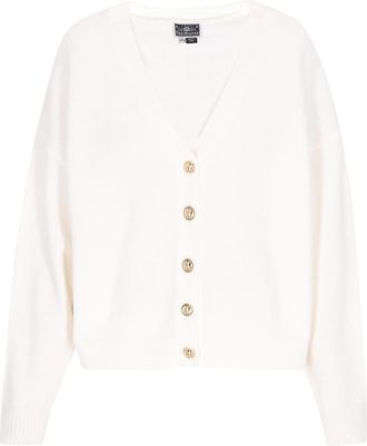 Dreimaster Dreimaster Strickjacke Frauen cremefarben