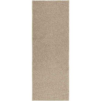 vidaXL Tapis ZIZUR beige 80x200 cm aspect de jute intérieur extérieur vidaXL
