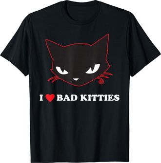 Emily The Strange Emily The Strange I Heart Bad Kitties T-Shirt