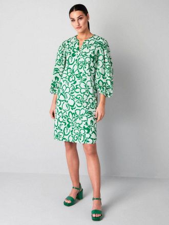 Alba Moda Midikleid Kleid mit leichtem Ballon&auml;rmel
