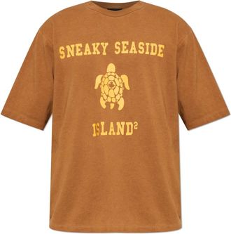 Dsquared2 Homme, Tops, Brun, Taille: XL T-shirt avec imprim&eacute;