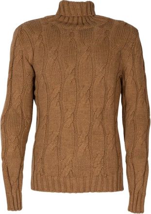 Xagon Man Pull &agrave; col roul&eacute; - Homme - Pulls - Brun - Taille: 2XL