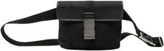 Gucci Sac banane en toile Pre-owned - Femme - Pre-owned - Noir - Taille: ONE Size