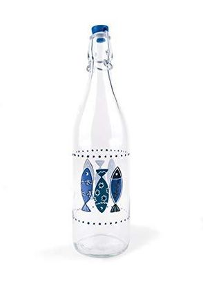 Excelsa Ocean Bouteille, Multicolore, 1 lt, Verre