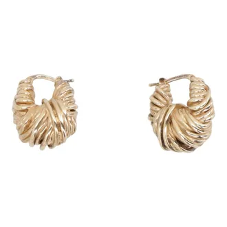 Bottega Veneta Femme, Accessoires, Jaune, Taille: ONE Size Boucles doreilles Argent