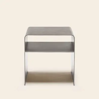 Madura Table De Chevet Talika Canon de fusil - GRIS