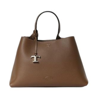 Tod's Petit sac &agrave; main T Timeless - Femme - Sacs - Brun - Taille: ONE Size