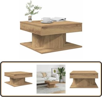 vidaXL Vidaxl - Couchtisch Artisan-Eiche 55x55x30 cm Holzwerkstoff