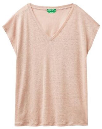 Benetton Undercolors of Benetton T- Shirt 3kgqd103m, Poudre fonc&eacute;e 04 W, X-Large Femme