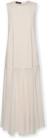 Elena Miro Femme, Robes, Beige, Taille: 50 FR Long Dress