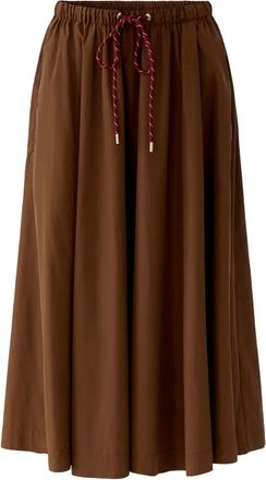 Oui Femme, Jupes, Brun, Taille: 42 FR Jupe Midi