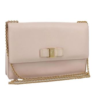 Ferragamo Pre-owned Leder Schultertasche - - Pre-owned - Damen - Rosa - ONE SIZE