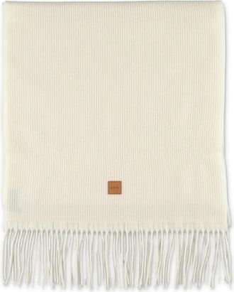 A.P.C. T&uuml;cher & Schals - Aria Wool Scarf With Logo - Gr. unisize - in Wei&szlig; - f&uuml;r Damen