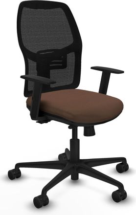 Piqueras y Crespo B&uuml;rostuhl aus Alfera Stoff mit 1D-Armen, h&ouml;henverstellbare Lendenwirbelst&uuml;tze, ausgestattet mit Synchron/Translack und Schneidschaum, mit Rollen von 6