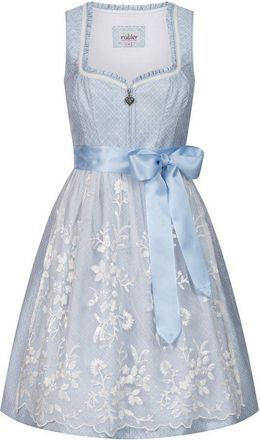 Nübler Trachtenkleid Midi Dirndl Gardi in Eisblau von Nübler