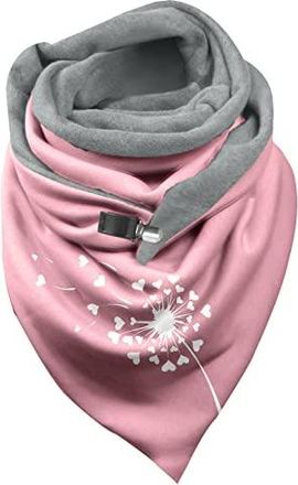 Generic &Eacute;charpe dhiver 2025 avec imprim&eacute; pissenlit - Unisexe - Pour homme et femme, C, Taille unique