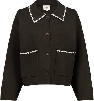 Artlove Cardigan droit &agrave; bords brod&eacute;s
