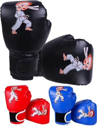 Generic Boxhandschuhe f&uuml;r Kinder, Jugend-Trainingsausr&uuml;stung, &Uuml;bungsanleitung | Boxhandschuhe mit Cartoon-Motiv f&uuml;r Kinder, Boxhandschuhe f&uuml;r den Trainingssac