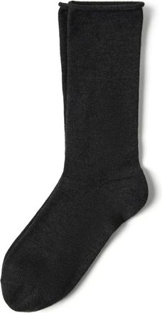 Brunello Cucinelli Homme, Sous-v&ecirc;tements, Noir, Taille: M Chaussettes hautes en laine m&eacute;lang&eacute;e