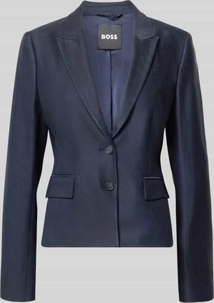 HUGO BOSS Slim Fit Kurzblazer aus Viskose-Lyocell-Mix Modell Jia18