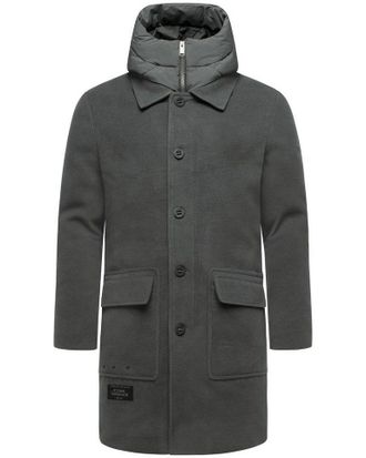Stone Harbor Trenchcoat Thiagoo XX Kurzmantel in Wollmantel-Optik mit herausnehmbaren Inlay