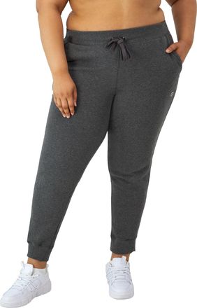 Champion Damen Plus-size Powerblend Jogger Trainingshose, Dunkelgrau, 4XL EU