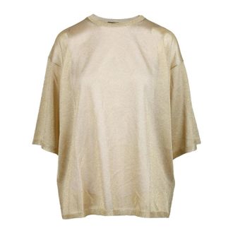 Fabiana Filippi Metallic Blend T-shirt - - Knitwear - Damen - Gelb - M