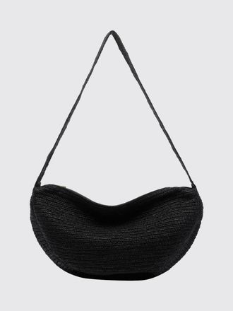 Ibeliv Sac d&eacute;paule Clip en raphia crochet&eacute; avec zip et anse tress&eacute;e