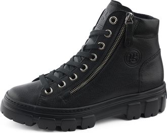 Paul Green Damen Hightop-Sneaker, Frauen High-Top Sneaker,Sportschuhe,Freizeitschuhe,Turnschuhe,Laufschuhe,schnürschuhe,Schwarz (Black),40 EU / 6.5 UK