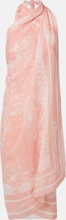Balmain Bedrucktes Cover-up aus Seide