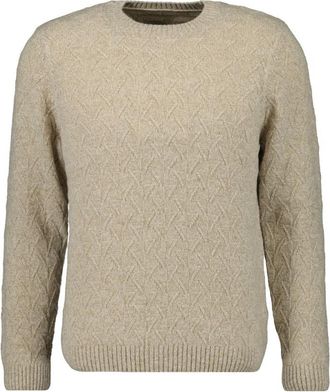 Ragman Rundhals-Strickpullover - - Knitwear - Herren - Beige - XL