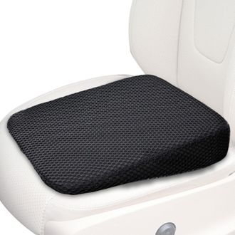 Generico Sitzerh&ouml;hung f&uuml;r den Fahrer, schwarzes Komfortkissen, orthop&auml;disches Stuhlkissen, St&uuml;tzkissen f&uuml;r den Stuhl, atmungsaktives Sitzkissen, Sitzerh&ouml;hung