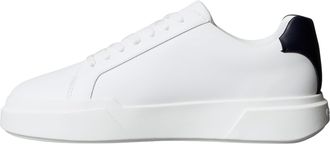 Calvin Klein Herren Chunky Cupsole Laceup LTH Ym0Ym01344 Niedriges Oberteil, White (Bright White/Navy), 42 EU