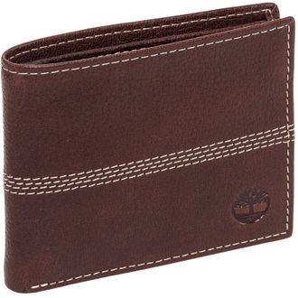 Timberland Herren Sportz Quad Leather Passcase Wallet Leder, Braun Stitch, Einheitsgr&ouml;&szlig;e