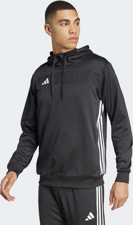 adidas adidas Football - Tiro 25 Essentials - Sweat &agrave; capuche molletonn&eacute; - Noir et blanc