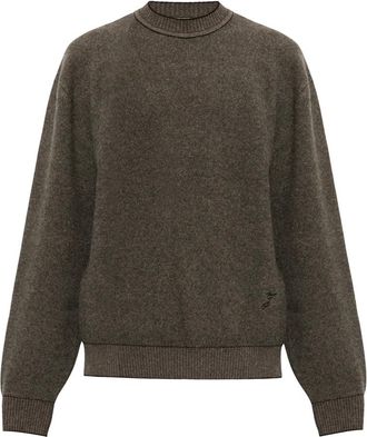 Jacquemus Pull en laine Pelota - Homme - Pulls - Brun - Taille: S