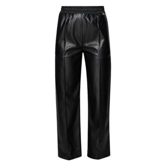 Liu Jo Eco-Leder Palazzo Hose - - Trousers - Damen - Schwarzk - XL