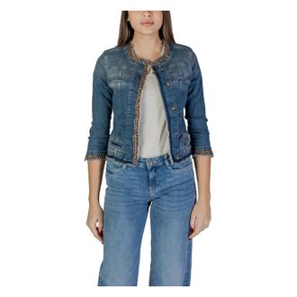 Liu Jo Femme, Vestes, Bleu, Taille: 40 FR Veste Ajust&eacute;e