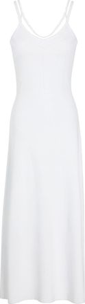 8 by YOOX VISCOSE BLEND STRAP KNIT MAXI DRESS
