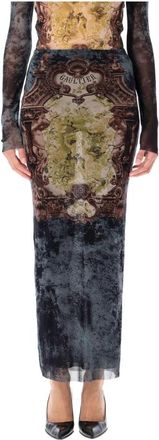 Jean Paul Gaultier Femme, Robes, Multicolore, Taille: 40 FR Vintage Print Maxi Skirt