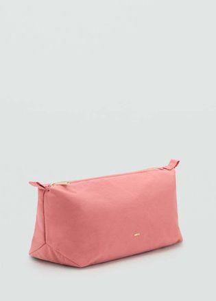 Mango Trousse de maquillage matelass&eacute;e logo rose - Femme - Taille unique - MANGO