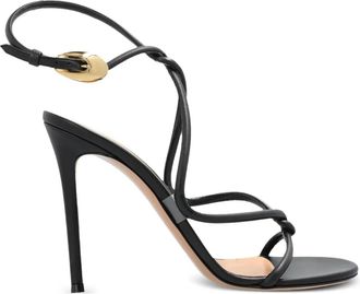 Gianvito Rossi sandales à détail de noeud 120 mm - Noir