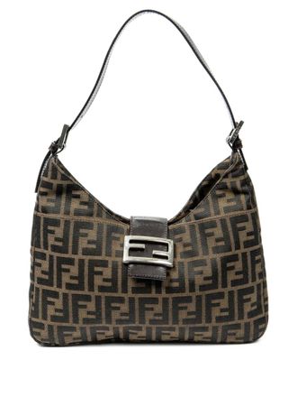 Fendi sac port&eacute; &eacute;paule &agrave; boucle logo - Marron
