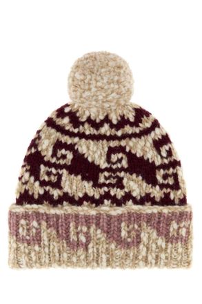 Moncler HAT Wool-Blend Jacquard Beanie - Multicolor