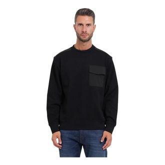 HUGO BOSS Sweatshirt mit Brusttasche - - Sweatshirts & Hoodies - Herren - Schwarzk - M
