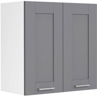 ebuy24 Meubles de cuisine Colura h. 60 x l. 60 x p. 31 cm Blanc / Anthrazit
