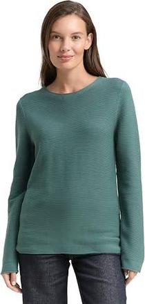 Tom Tailor 1016350 Pull-Over, 10697-Sea Pine Green, L Femme