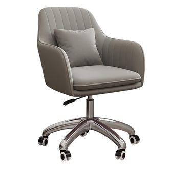 Generic B&uuml;rostuhl Aus Getuftetem Samt - Ergonomischer, Drehbarer Schreibtischstuhl Mit Mittlerer R&uuml;ckenlehne, H&ouml;henverstellung Und Lordosenst&uuml;tze for Zuhause,